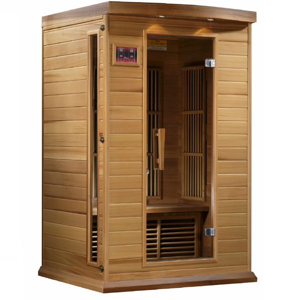 Maxxus 2 Per Low EMF FAR Infrared Carbon Canadian Red Cedar Sauna | Pro ...