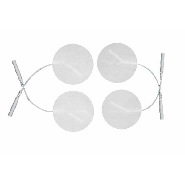 Reusable Electrode 2 Round White Foam | Pro Therapy Supplies