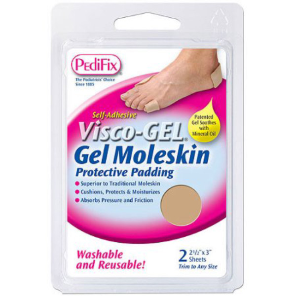 PediFix Visco-GEL Moleskin Protective Padding – 2.5" x 3" Gel Foot ...