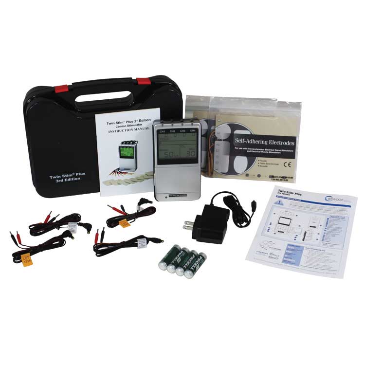 Twin Stim Plus 3rd Edition Digital EMS TENS IF and Russian Combo Unit ...