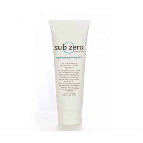 Sub Zero Cool Pain Relieving Gel 4oz tube | Pro Therapy Supplies